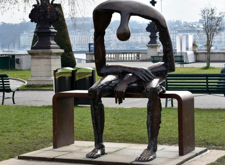 Modern Bronze Melancholy Statue Replica - Trevi Statue