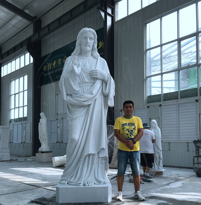 Catholic Religious White Marble Jesus Statue - Trevi Statue Catholic Religious White Marble Jesus Statue - Trevi Statue