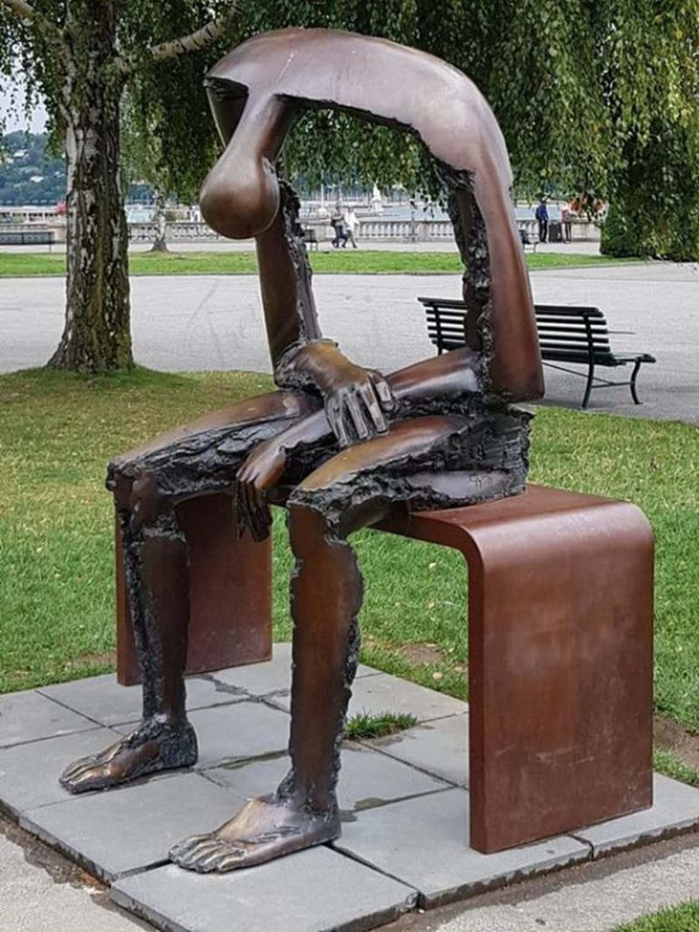 Modern Bronze Design Melancholy Statue Replica BOK1-220