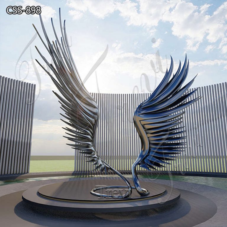 Modern Art Large Metal Angel Wings Outdoor Sculpture CSS-898