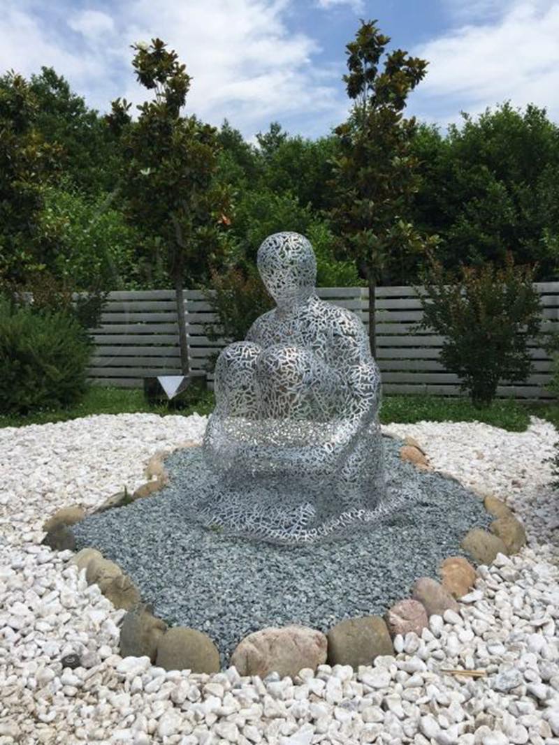 Nomade Sculpture a Man Made of Letters Public Art