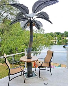 Popular Outdoor Metal Palm Tree Sculpture Art Design