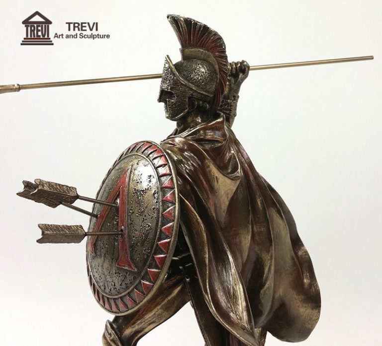 Life Size Spartan Statue Greek Military Warrior