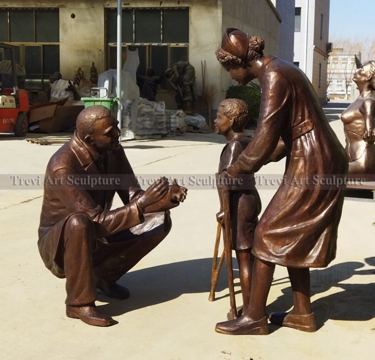 Life Size Bronze Nurse Statue Memorial