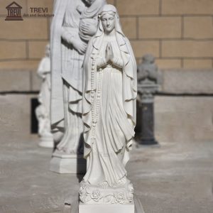 Marble Religious Our Lady of Lourdes Garden Statue