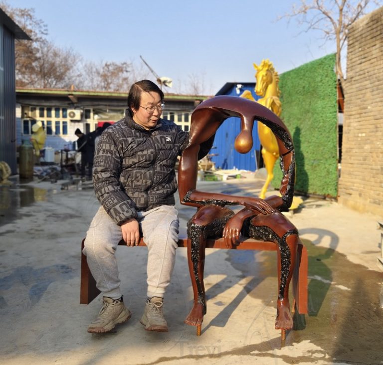 Modern Bronze Melancholy Statue Replica - Trevi Statue