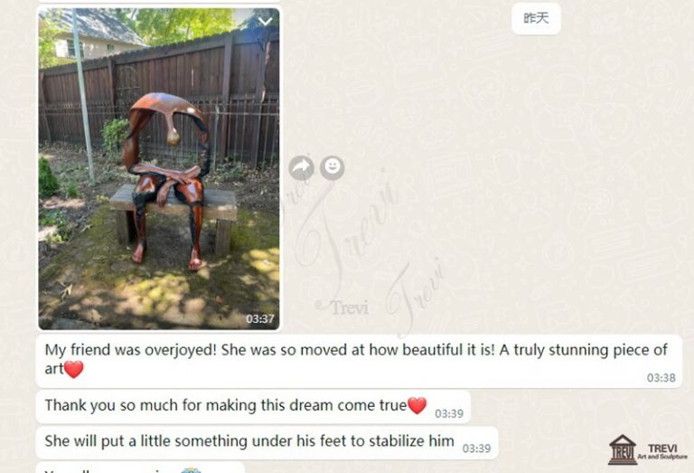 Modern Bronze Melancholy Statue Replica - Trevi Statue