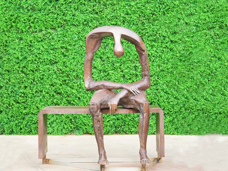 Modern Bronze Melancholy Statue Replica - Trevi Statue