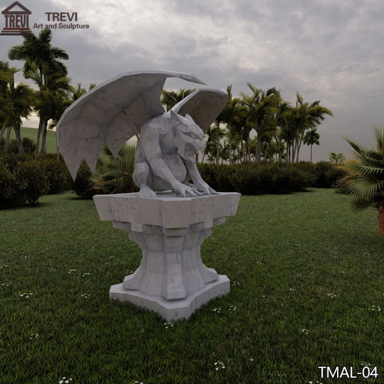 Outdoor Large Stone Gargoyle Statue Garden Decor for Sale- Trevi Statue