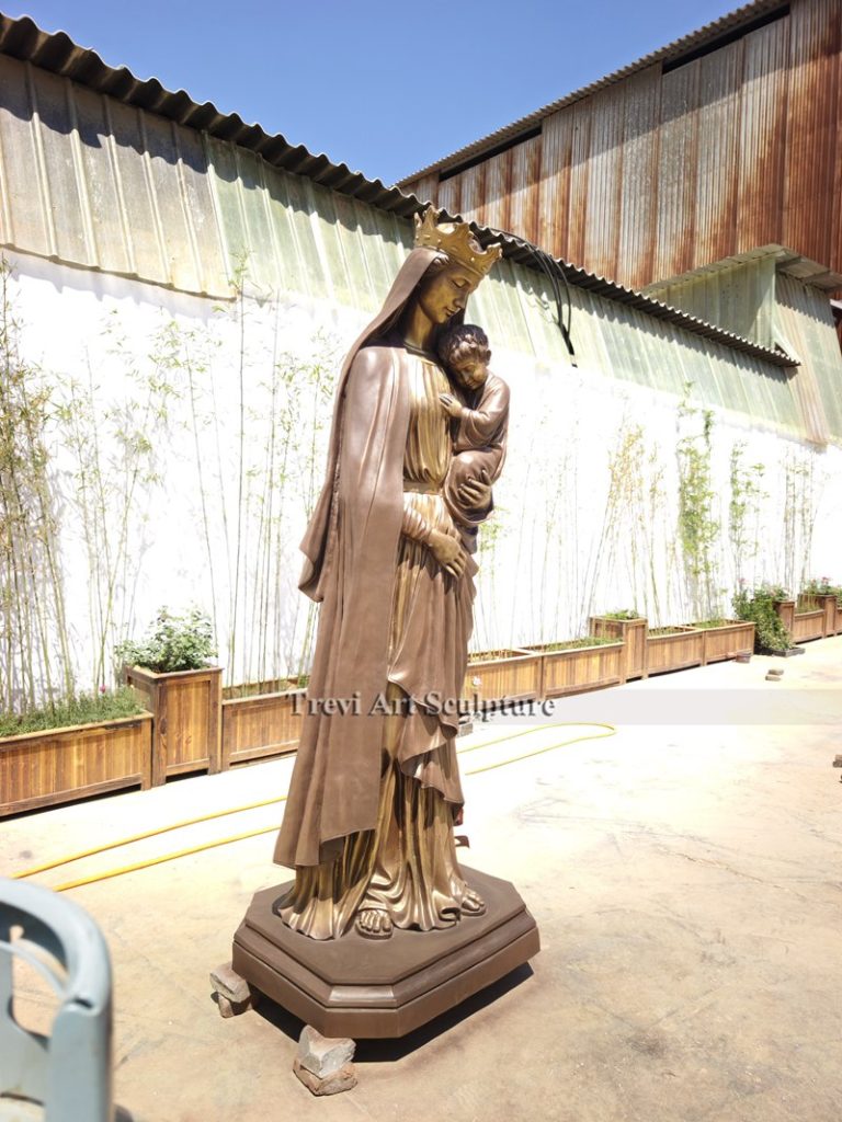 Bronze Life Size Our Lady Of Perpetual Help Statue - Trevi Statue