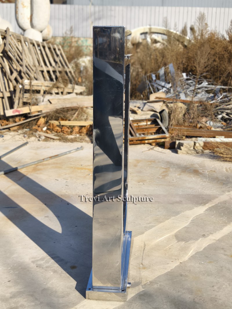 Stainless Steel Rectangular Rain Curtain Water Feature