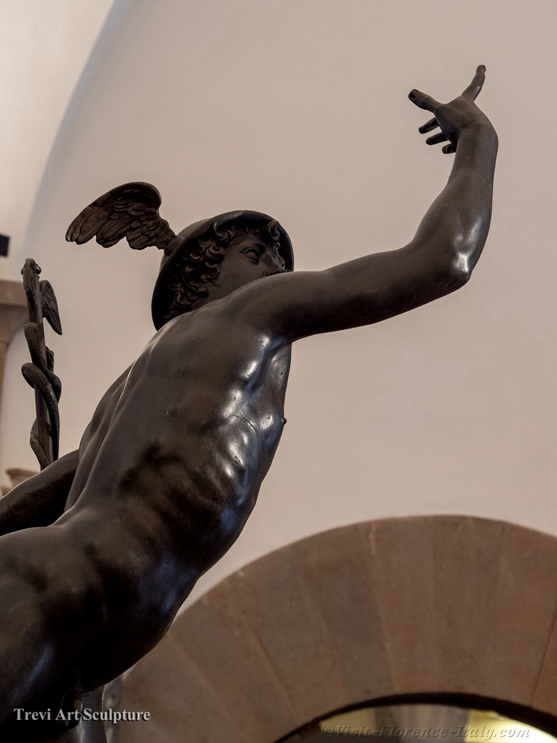 6 Feet Bronze Flying Mercury Statue by Giambologna Replica
