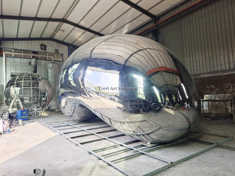 12.5 Feet Chicago Mirror Bean Sculpture Replica Project